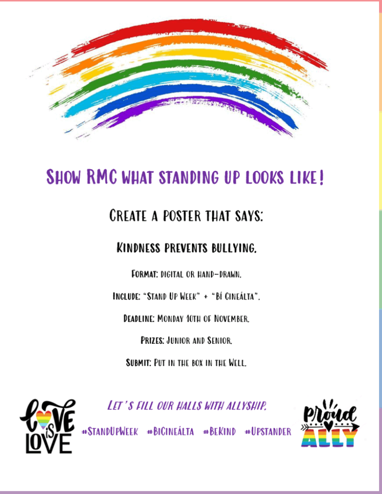 Stand Up Poster Competition – Regina Mundi College